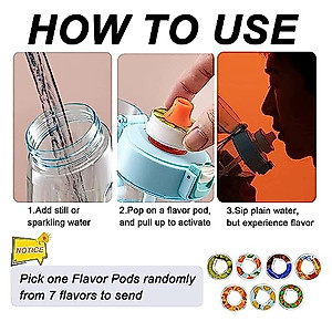 Flavour Pods Pack for Air Water Up Bottle, Creative Water Flavour Pod with Fragrance Accessories for Air Water Up Bottle Water Cup Scented Starter Set Cartridge, 0 Sugar (Pineapple FLA