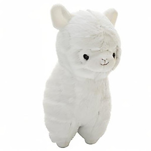 Cuddly Big Soft Toys Alpaca Doll Soft Stuffed Animals Cushion Toy Sheep Doll, 7" /17cm Llama Lamb Plushie Toys Best Birthday Gifts for The Children Kids Baby Toys (White)