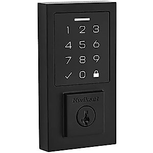 Kwikset 9270CNT-514S Kwikset 9270CNT-S SmartCode Deadbolts Touchscreen Single Cylinder Keyless Entry Deadbolt with UL Fire Rating and Smartkey Technology