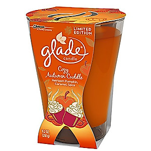 Glade Candle Jar, Air Freshener, Cozy Autumn Cuddle, 9.2 Oz