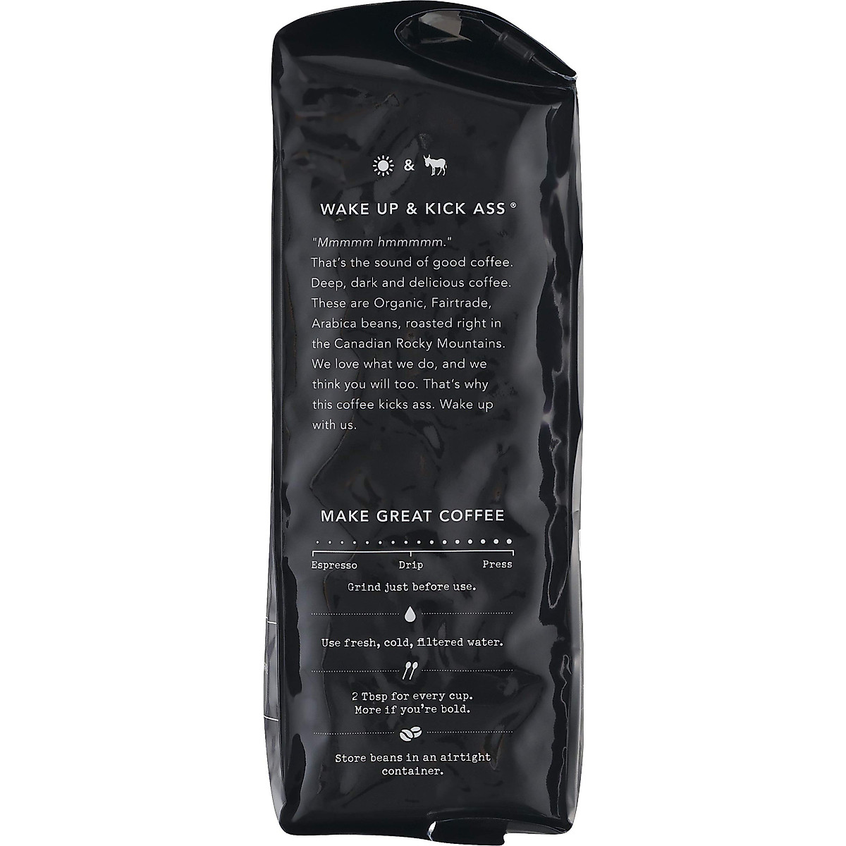 Kicking Horse Coffee Grizzly Claw Dark Roast Whole Bean and Kick Ass Dark Roast Ground Coffee Bundle (10 Oz)