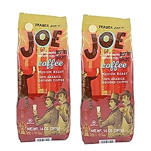 Trader Joe's Medium Roast Ground Coffee 14 oz. (Pack of 2)