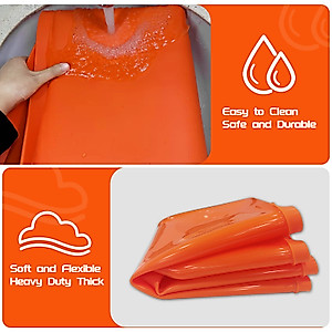 Silicone Griddle Mat for Blackstone 28 in(Not fit 28XL/Pro), Heavy Duty Food Grade Silicone Griddle Cover, Griddle Accessories for Blackstone, All Season Protective Cover for Blackstone (Orange)