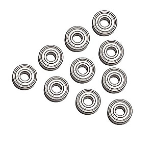 Yakamoz 10Pcs Router Bits Top Mounted Ball Bearings Guide for Router Bit Bearing Repairing Replacement Accessory Kit | Inner Dia. 3/16” & Overall Dia. 1/2”