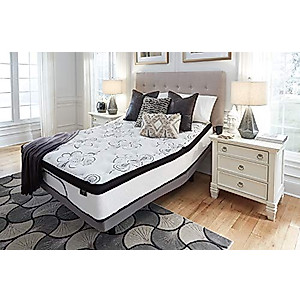 Signature Design by Ashley California King Size Chime 12 Inch Medium Firm Hybrid Mattress with Cooling Gel Memory Foam
