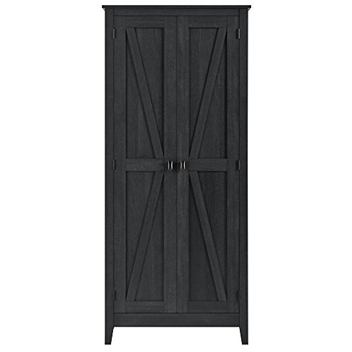 Ameriwood HOME SystemBuild Farmington 31.5 inch Wide Storage Cabinet, Black Oak