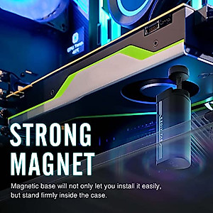 EZDIY-FAB GPU Support Bracket,5V 3PIN ARGB Graphics Card Brace, GPU Support Stand Adjustable Height,Aluminum Video Card Sag Holder