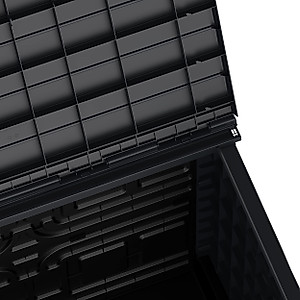 Duramax Storeaway 4 ft. 3 in. x 2 ft. 5 in. x 3 Ft 7 in. Resin Horizontal Outdoor Storage Shed Gray