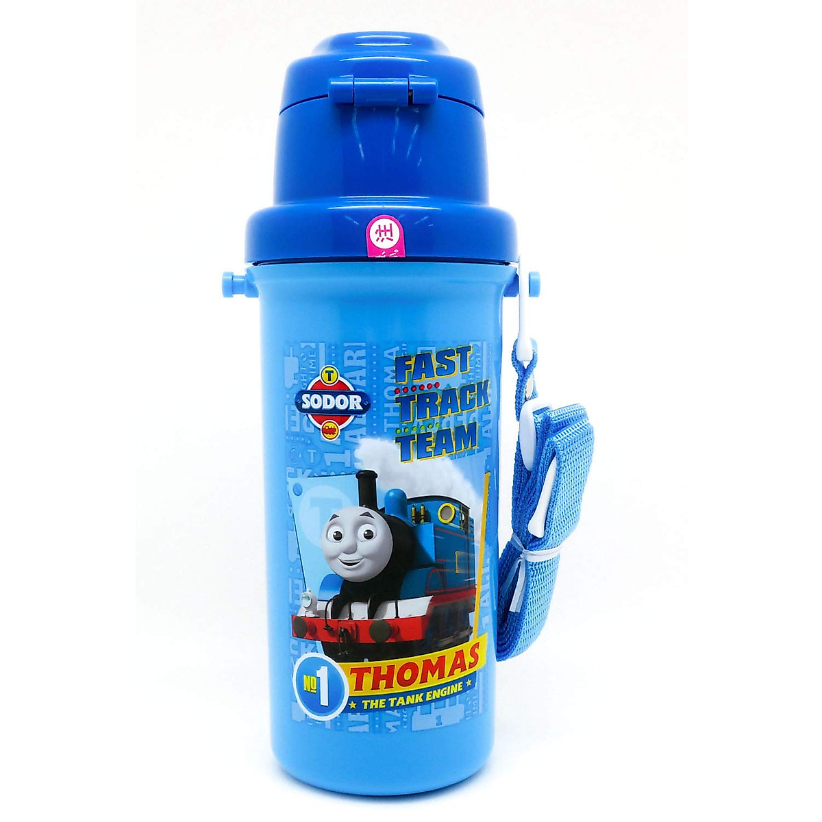 オーエスケー OSK SC-600B Thomas the Tank Engine Mug Bottle, Direct Drinking Water Bottle, 20.3 fl oz (600 ml), One-Touch Open, Wide Mouth, Made in Japan
