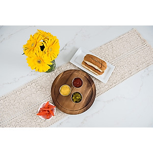 Lipper International Acacia Wood 10" Kitchen Turntable