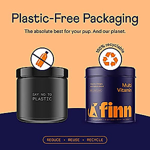 Finn All-in-1 Dog Multivitamin - Everyday Vitamin Supplement for Dogs with Probiotics, Omega-3s, Glucosamine + Chondroitin | Gut & Immune Health, Joint Support, Heart Health | 90 Soft Chew Treats