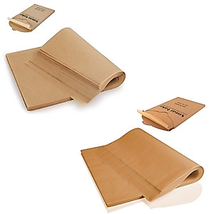 SMARTAKE 200 Pcs 12x16 Inches Parchment Paper Baking Sheets with SMARTAKE 200 Pcs 9x13 Inches Parchment Paper Baking Sheets, for Baking Cookies Cake and More (Unbleached)