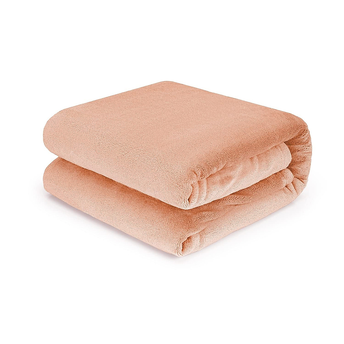 Tafts Throw Blankets - Ultra Plush 320GSM - Soft, Ultra Comfy, Fluffy and Fuzzy - Plush Blankets and Throws for Couch, Bed & Living Room - All Seasons - Blankets Twin Size - Pale Blush