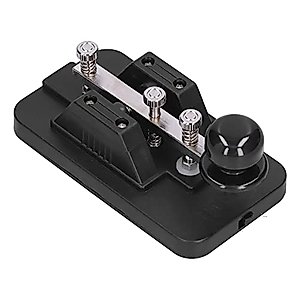 BTER Morse Code Telegraph Key, Professional Morse Code CW Telegraph Straight Key with Buzzer & Voice Prompts, Morse Code Experiment Kit for Physical Teaching, Morse Code Communication