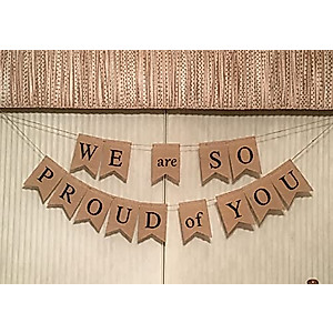 JeVenis We Are So Proud of You Banner Graduation Banner Congratulations Banner Graduation Party Decorations Graduation Commencement Decoration