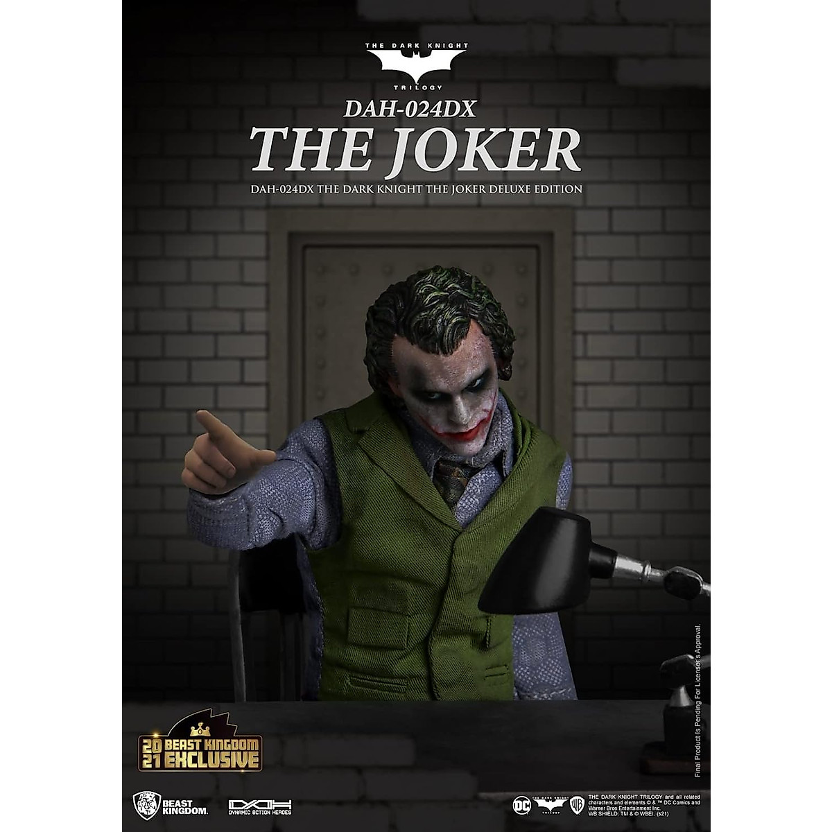 Beast Kingdom The Dark Knight: The Joker DAH-024DX Dynamic 8ction Deluxe Action Figure