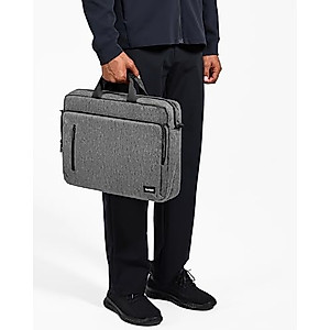 tomtoc Protective Laptop Shoulder Bag for 13-14 Inch MacBook Air/Pro, 13.4-14.4 Surface Laptop Studio/7/6/5/4/3, HP Chromebook 14, Acer Aspire 14, ASUS Zenbook 14, Dell Inspiron 14, Business Briefcase