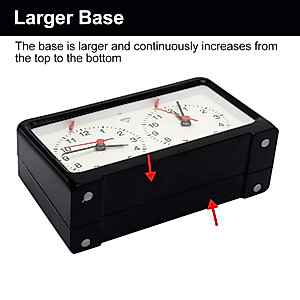 Just E Joy Chess Clock Digital Alarm Chess Timer w/Quartz Movement for Board Game International Chess Chinese Chess Weiqi Competitions Classic Analog Style Chess Clock