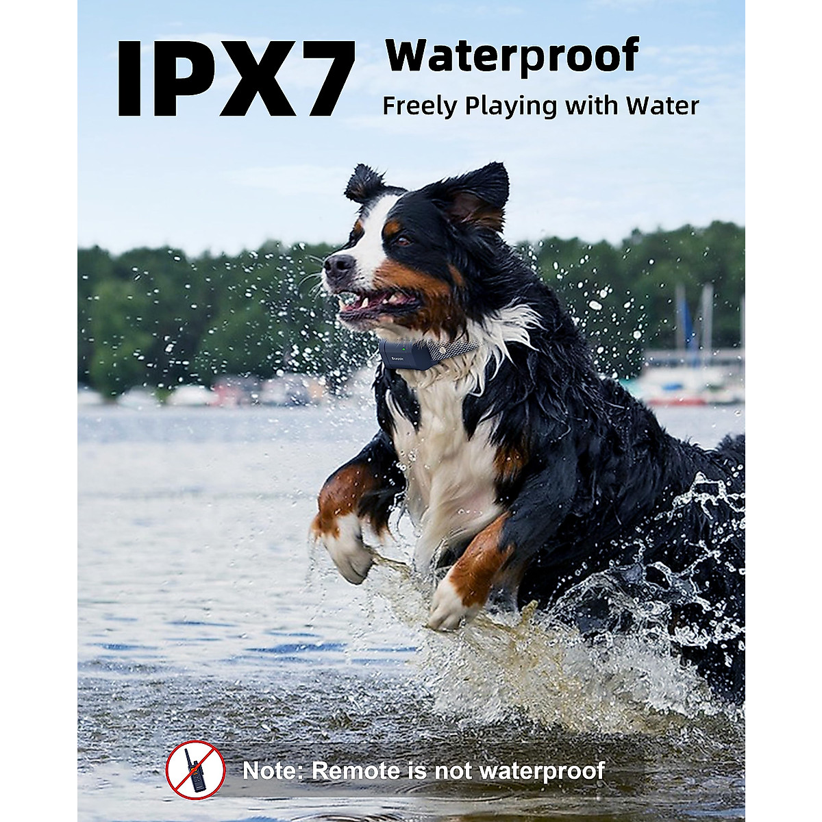 Bousnic Dog Shock Collar with Remote - [New Edition] 4000FT Dog Training Collar for Large Medium Small Dogs (8-120lbs) Rechargeable E Collar with Beep, Vibration, Safe Shock