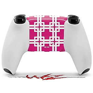 WraptorSkinz Skin Wrap compatible with Sony PS5 DualSense Controller Boxed Fushia Hot Pink (CONTROLLER NOT INCLUDED)