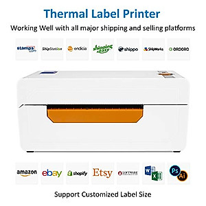 NETUM Shipping Label Printer, High-Speed 150mm/s Direct USB Thermal Barcode Printer 4×6 Shipping Label Printer Label Maker Machine Compatible with Ebay, Amazon, FedEx,UPS,Shopify,Etsy