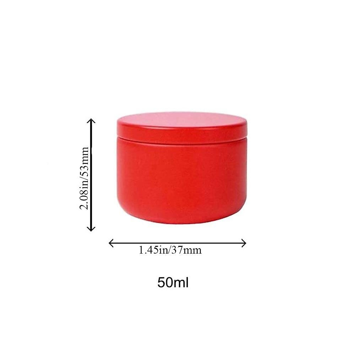 DIEWU 10Pcs Tin Candle Containers with Lids for Making Candles, Arts & Crafts, Empty Candle Jars with Lids(Brown)