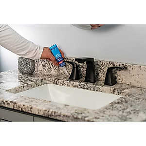 Henkel 908570 2.7 oz Tub Clear Silicone Waterproof Sealant, Single Tube