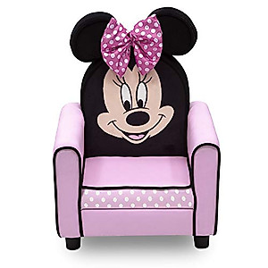 Delta Children Figural Upholstered Kids Chair, Disney Minnie Mouse