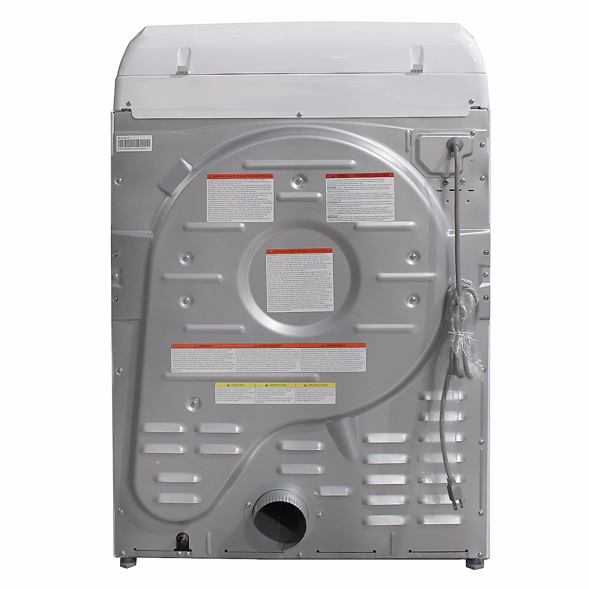 Avanti Front Load Free Standing Natural Gas Clothes Dryer Machine, Full Size 10 Automatic Cycles with Dryness Settings and Reversible Door Option, 6.7 cu.ft. , White