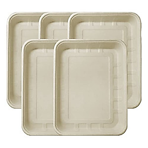 Eco Friendly Disposable Litter Box 5 Count (Suitable for Cat, Hamster, Guinea Pig, Mice, Rabbit) Cat Litter Tray Sifting Litter Box Cat Litter Liners (1 Extra Litter Box Based on Availability)