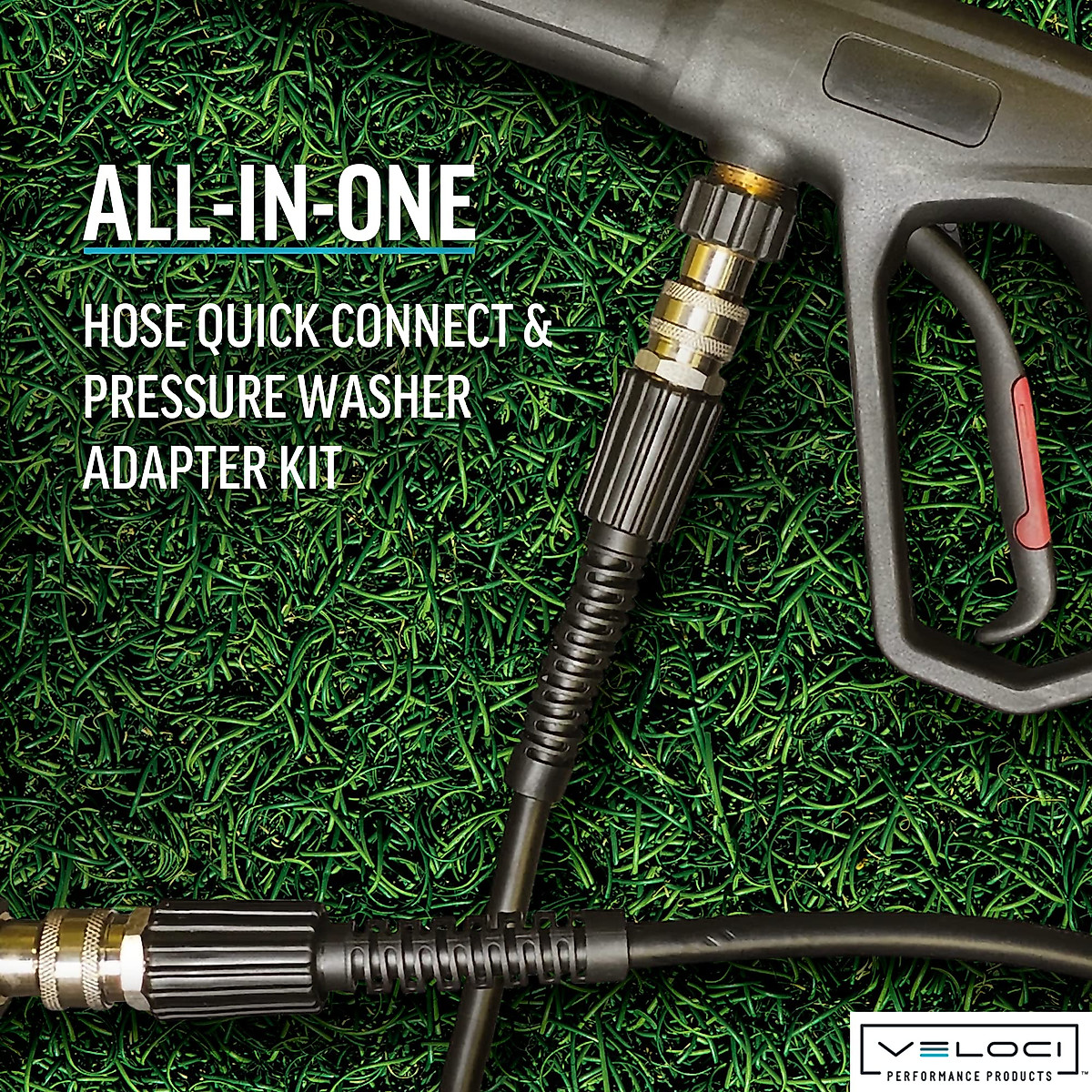 MTM Hydro Pressure Washer 7-Piece Hose Adapter Kit for use with Foam Cannons, Pressure Washers and Hoses