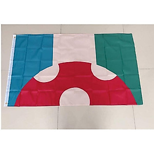 Froiny Flagnshow Kinokokingdom Dreamsmp Flag and Banners 60 * 90cm Ft Dream SMP Kinoko Kingdom Flags with Grommets White One Size