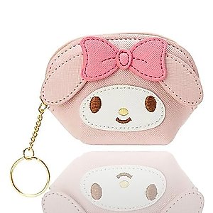 Kawaii Coin Purse Keychain,Cute Wallets for Teen Girls，Cartoon Wallet for Backpack Decoration (Melo)
