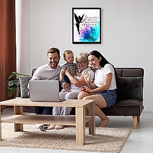 Tinkerbell Quotes- Faith, Trust & Pixie Dust- Inspirational Typographic Wall Art with Fairy Tale Print, Peter Pan Themed Wall Art Print For Home Decor, Bedroom Decor & Nursery Decor. Unframed - 8x10”