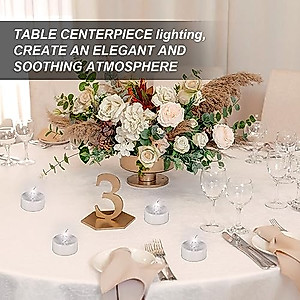 AGPtek® 24 PCS LED Tealights Battery-Operated flameless Candles Lights For Wedding Birthday Party - White