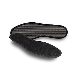 Pedag Summer | Pure Terry Cotton Insoles | Handmade in Germany | Absorbs Sweat & Controls Odor | Ideal for Wear Without Socks | Washable | US Women 7/ EU 37 | Black | 3 Pair