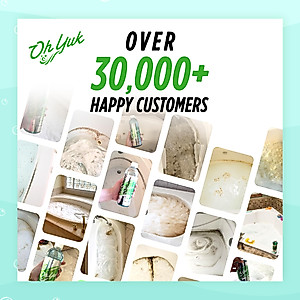 Oh Yuk Jetted Tub Cleaner for Jet Tubs, Bathtubs, Whirlpools, The Most Effective Jetted Tub Cleaner, Septic Safe, 4 Cleanings per Bottle - 16 Ounces