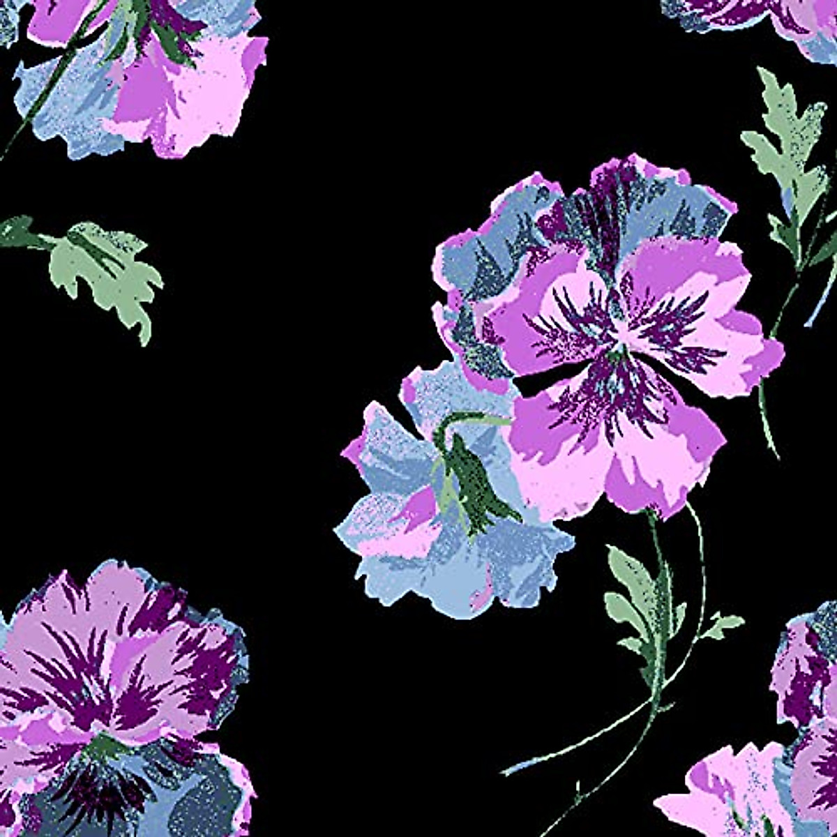 Vera Bradley Women's Performance Twill Utility Sling Backpack, Floating Plum Pansies, One Size