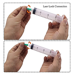 Shintop 30ml Syringe with 18G 1 Inch Blunt Tip Needles and Syringe Caps for Experiments, Industrial Use (12 Pack)