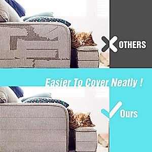 Polarduck Anti Cat Scratch Tape, 4 inches x 30 Yards Cat Training Tape, 100% Transparent Clear Double Sided Cat Scratch Deterrent Tape, Furniture Protector for Couch, Carpet, Doors, Pet & Kid Safe