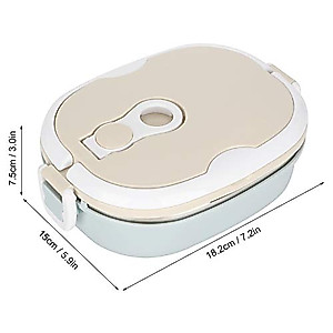Bento Boxes, Lunch Box Portable Leakproof Stainless Steel Insulated Thermal Food Container Compartment Lunch Box for Student Children Work(Single Layer 900ml)