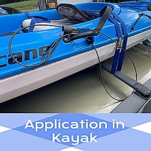 Tofeer Adjustable Cable Lock, Combination Wire Lock Trail Camera and Kayak Lock, 6.5ft Long Cord for Luggage Suitcase Helmet, Zinc Alloy Lock Part, Steel Cable, 10,000 Codes, Easy to Use