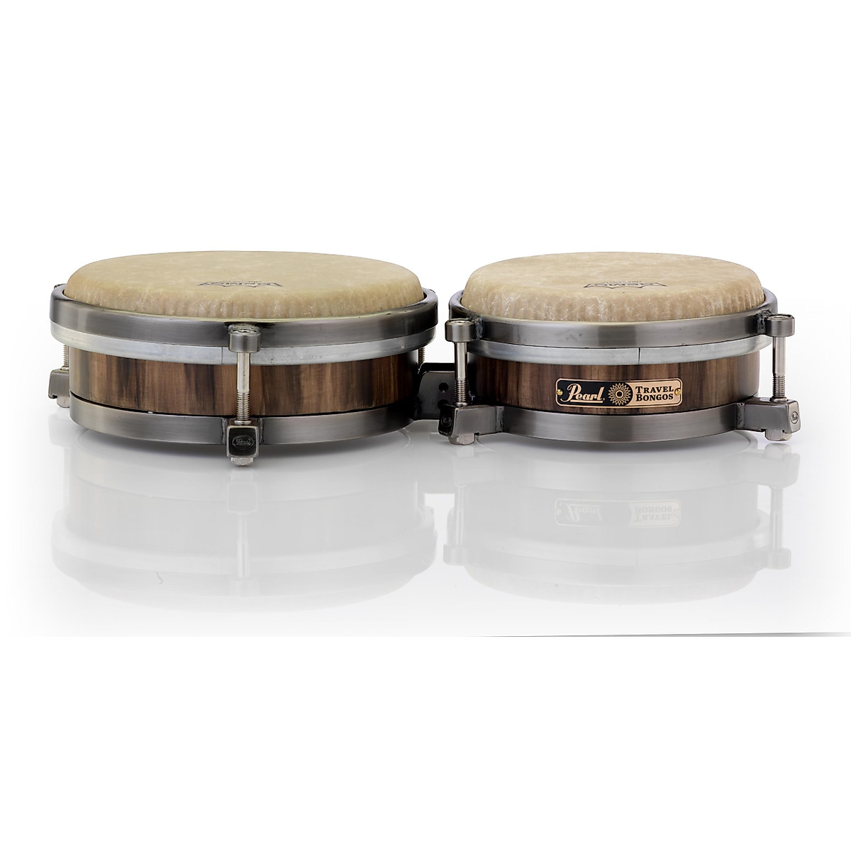 Pearl Travel Bongos Traditional 7 Inch and 8.5 Inch