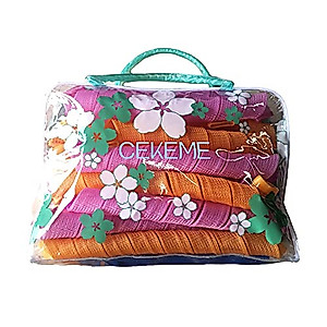 40pcs Heatless Spiral Hair Curlers for Long Hair, No Heat Curlers 22inch/55cm Magic Curls Hair Rollers with Styling Hooks for Women Kids