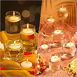 2 Inches White Floating Candles for Centerpieces, 30 Pack Smokeless & Dripless Floating Candles, Water Candles Floating for Vases, Centerpieces at Wedding, Party, Pool, Special Occasions