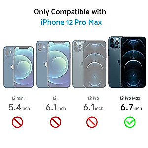 Anqrp Designed for iPhone 12 Pro Max Case, [Support Magsafe] Soft Silicone Slim Anti-Scratch Case for iPhone 12 Pro Max 6.7 inch, Blue