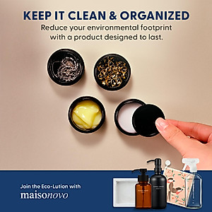 MAISONOVO Travel Bottles for Toiletries, TSA Approved, Leak Proof Refillable, Travel Size Containers and Bottles with Water Proof Toiletry Bag