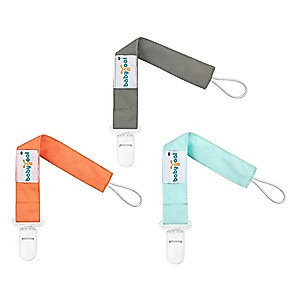 Babygoal Neutral Pacifier Clips, 6 Pack Binky Paci Holder and Leash for Boys and Girls Fits for Most Pacifier, Binkie Styles & Baby Teethers & Toys and Gift 6PS10