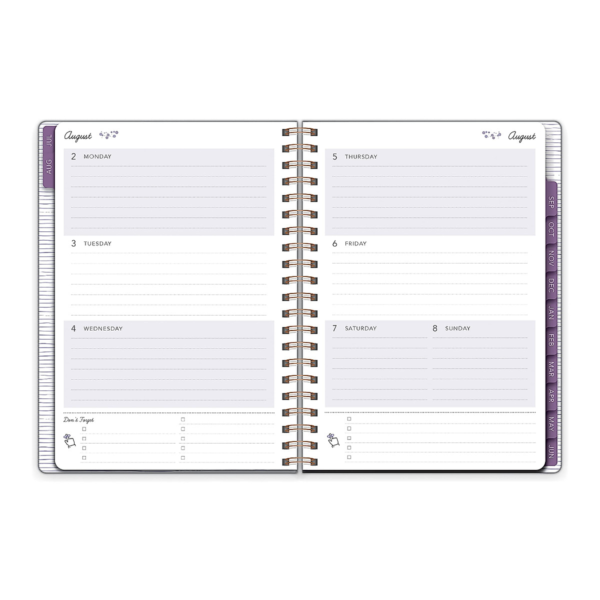 Southworth Academic Planner (July 2021-June 2022), 7" x 9.25", Cobalt Metallic Burst, 28 lb./105 gsm Paper, Medium Twin Wire (92120)