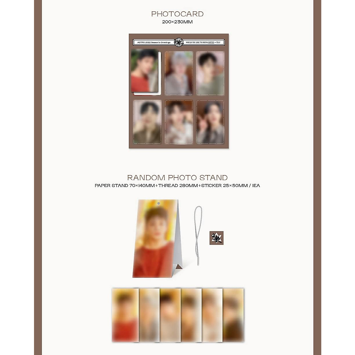 FANTAGIO ASTRO - 2022 SEASON'S GREETINGS+Extra Photocards Set (COFFEE ver.)